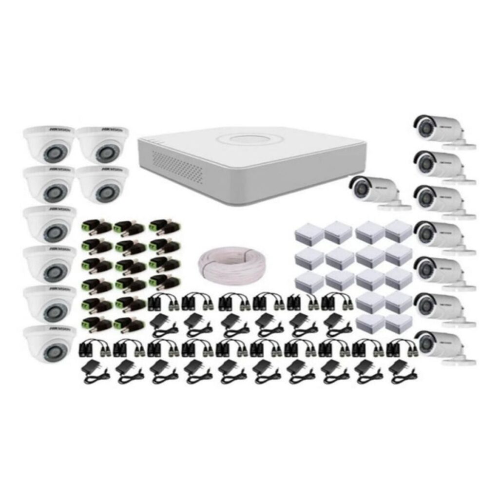 Kit Hikvision DVR 8ch + 8 Cámaras 1080p + Cable | Grupo Control