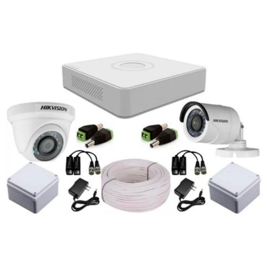 Kit de seguridad Hikvision Dvr 4ch + 2 Cámaras 1080p + Cable | Grupo ...